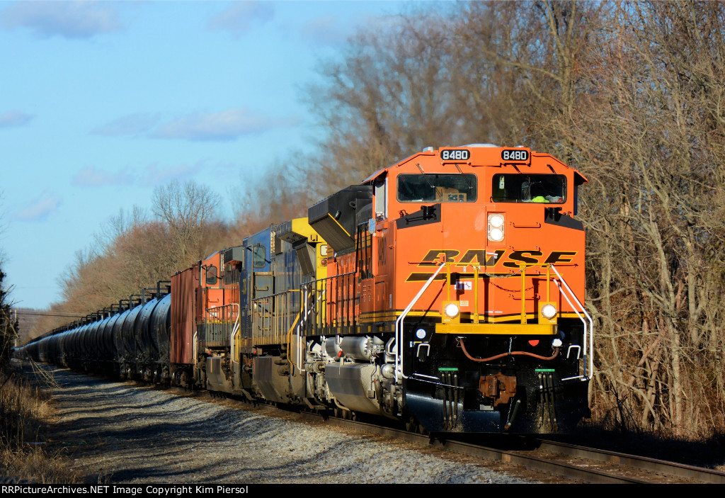 BNSF 8480 CSX Train K040 Crude Oil Loads